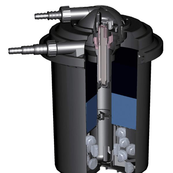 EasyPro Eco-Clear Pressurized Filter – Up to 1300 Gallons – 9 watt UV ...