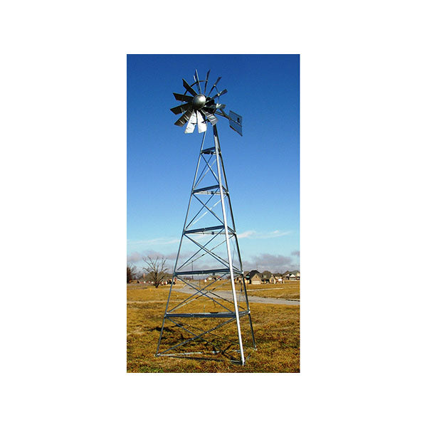 Outdoor Water Solutions 24' Premier 3 Legged Windmill Aeration System ...